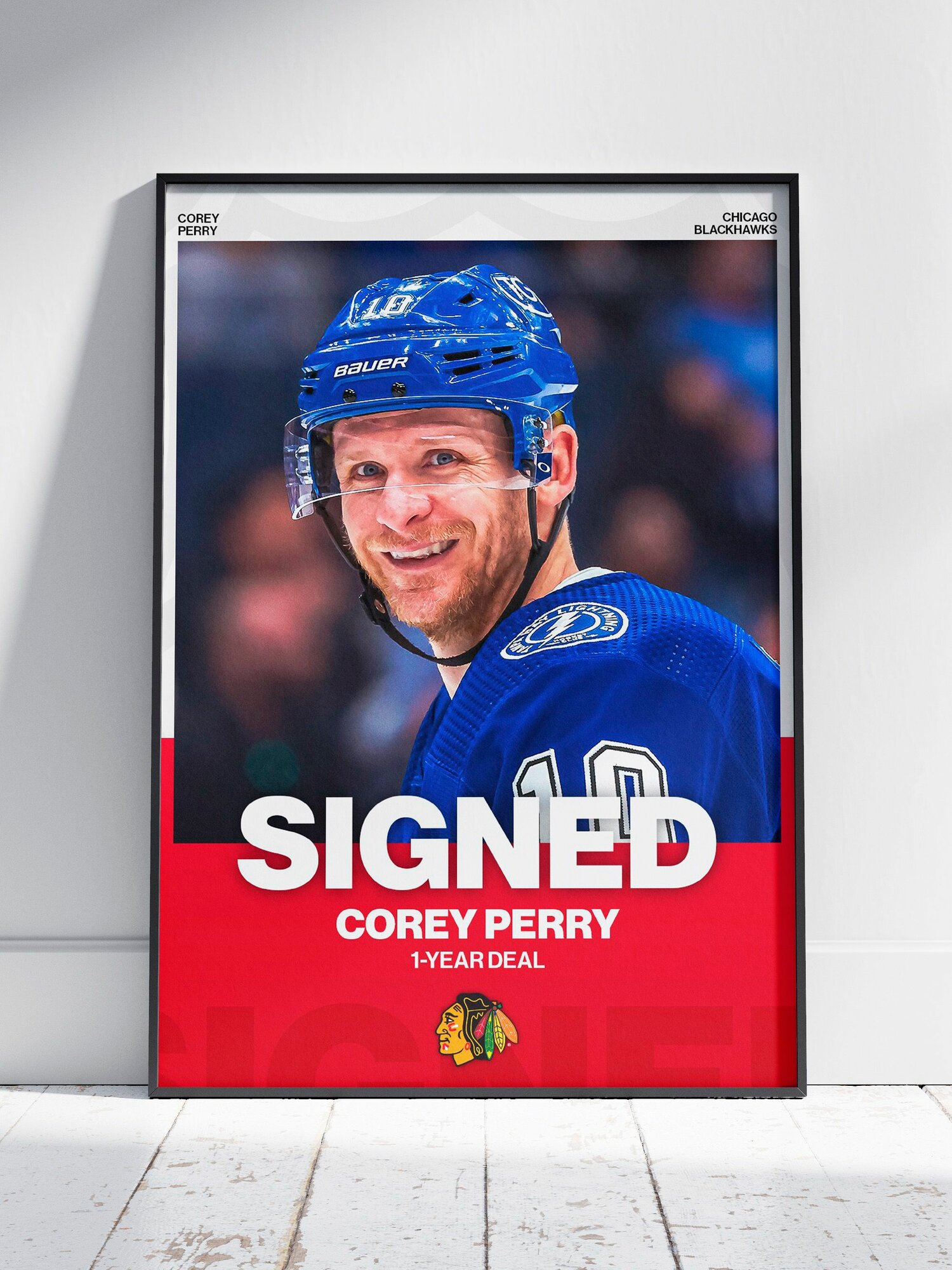 Плакат на стену для интерьера Легенды Хоккея (Кори Перри - Corey Perry) - Постер по спорту и физической активности формата A4 (21x30 см)