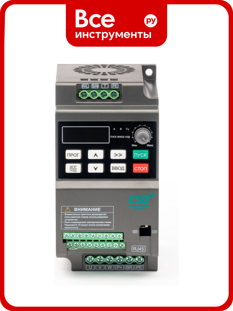 Частотный преобразователь ESQ -230-4T-2.2K 2.2кВт, 380В 08.04.304425