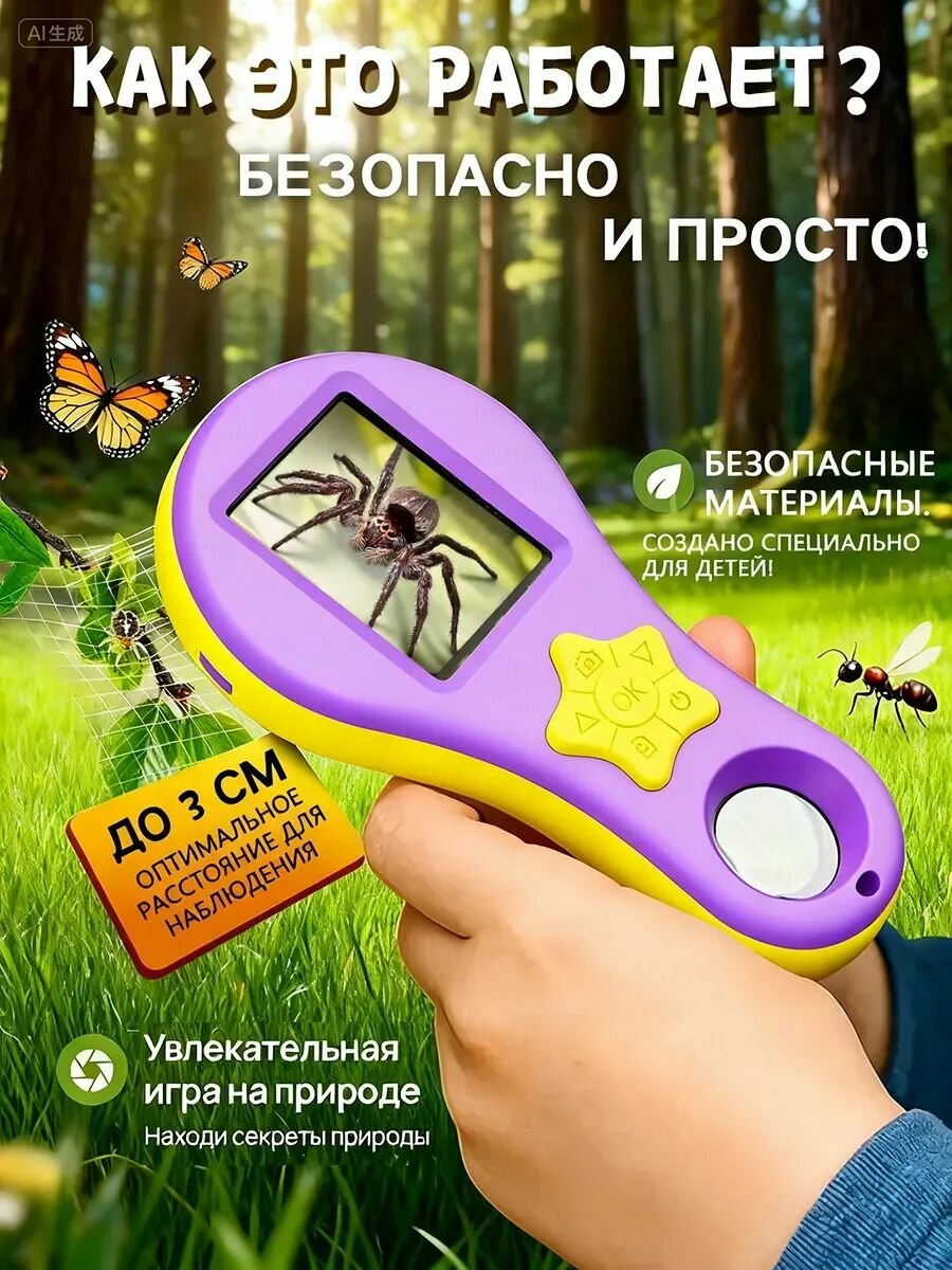 Детский микроскоп лупа — фото 1