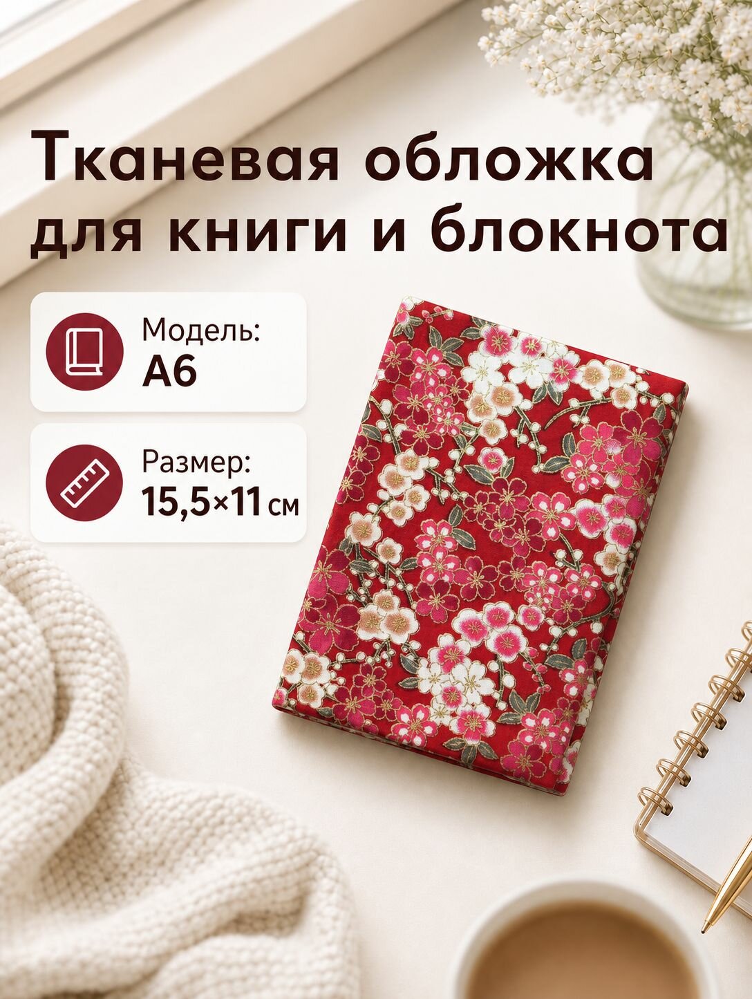 Тканевая обложка для книг и ежедневников, защитная обложка для блокнотов. для книг и блокнотов для ежедневников и блокнотов