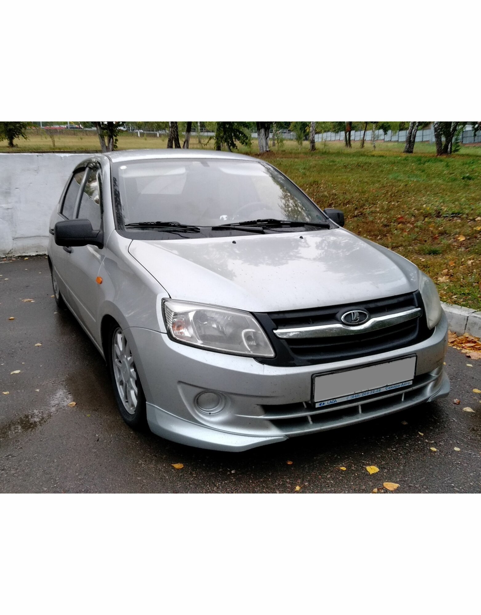 Сплиттер на LADA Granta / Обвес клыки Лада Гранта( под покраску)