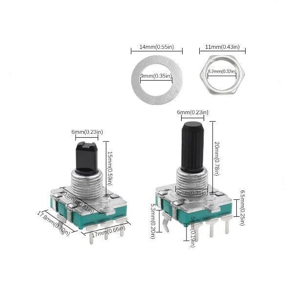 Энкодер HTORBGA EC16 EC16 20MM plastic — фото 1