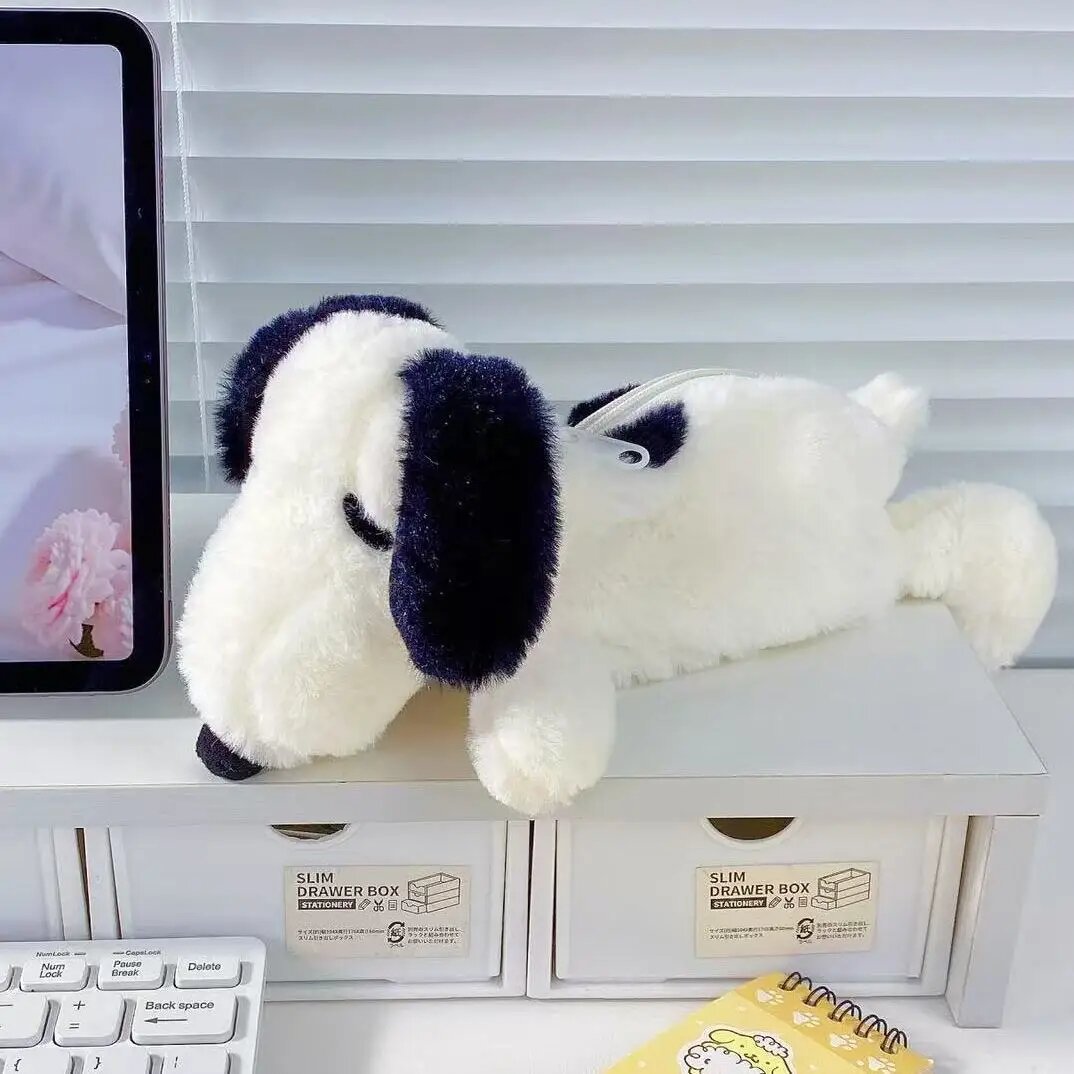 Минималистичный плюшевый пенал MINISO с Снупи Белый, Snoopy