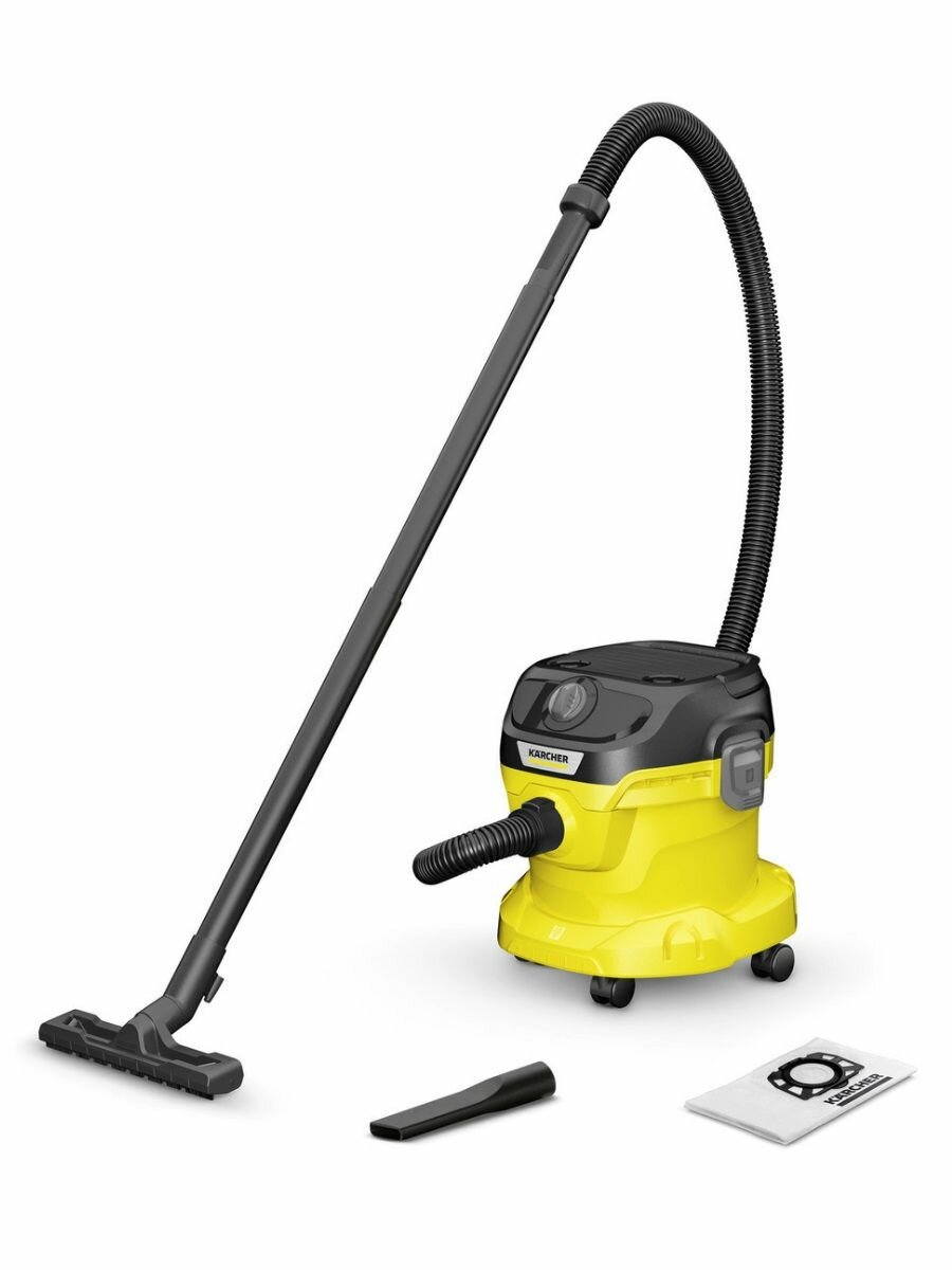 Пылесос для дома Karcher KWD 2 V12/4/18 Керхер 1000Вт, 12л, нетканый фильтр-мешок, функция выдувания