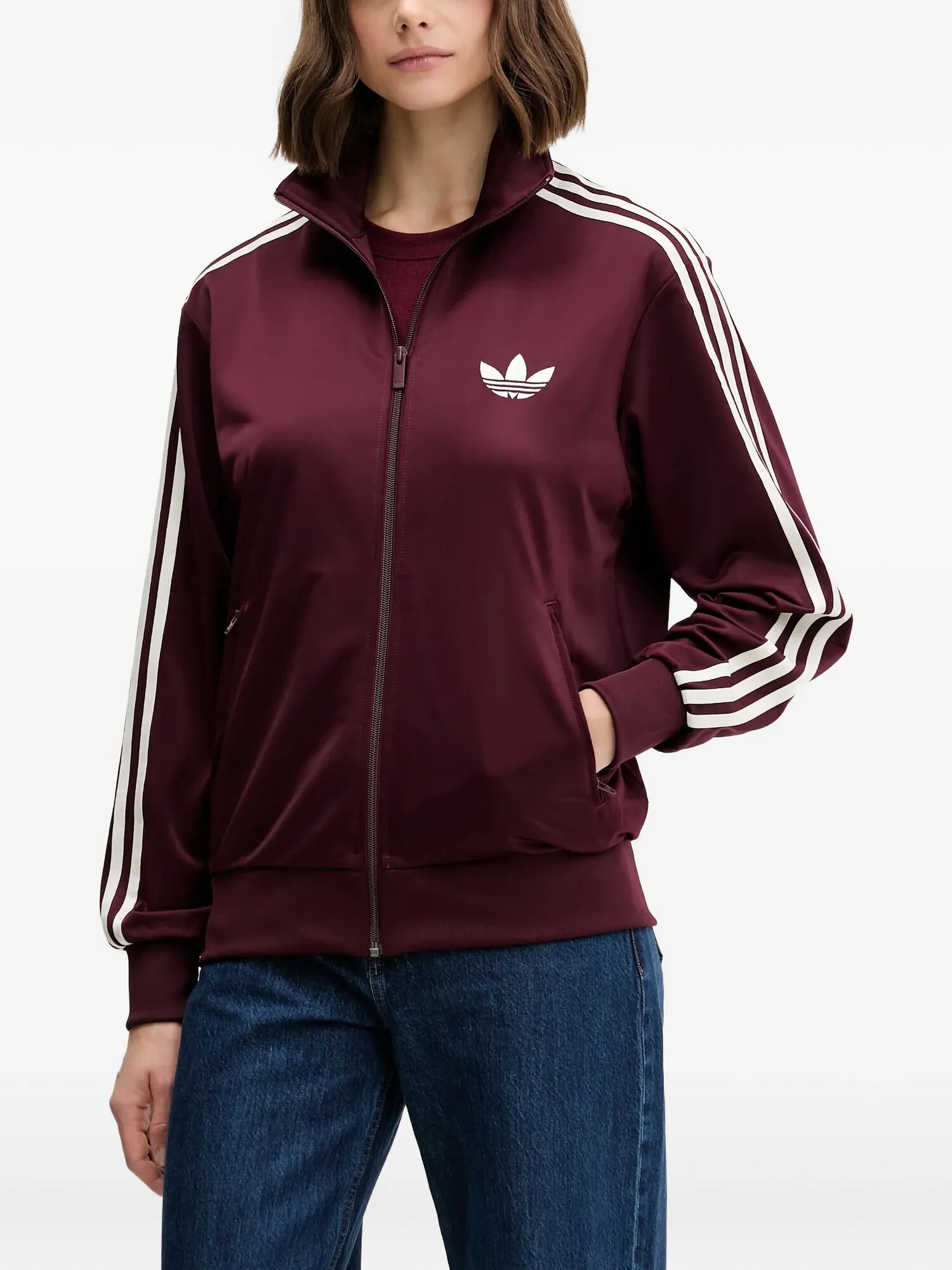 Куртка Logo-embroidered side-stripe jacket