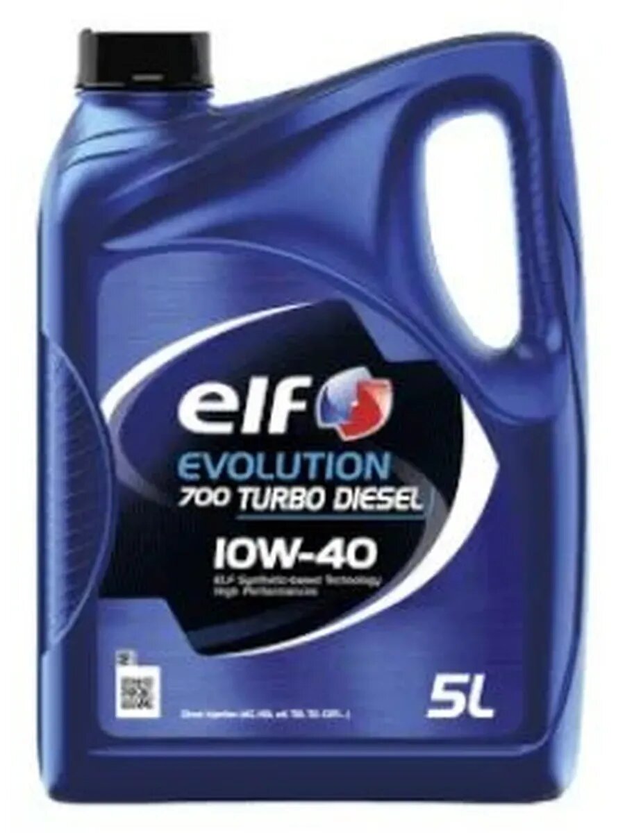 Полусинтетическое ELF Evolution 700 Turbo Diesel 10W-40, 5 л