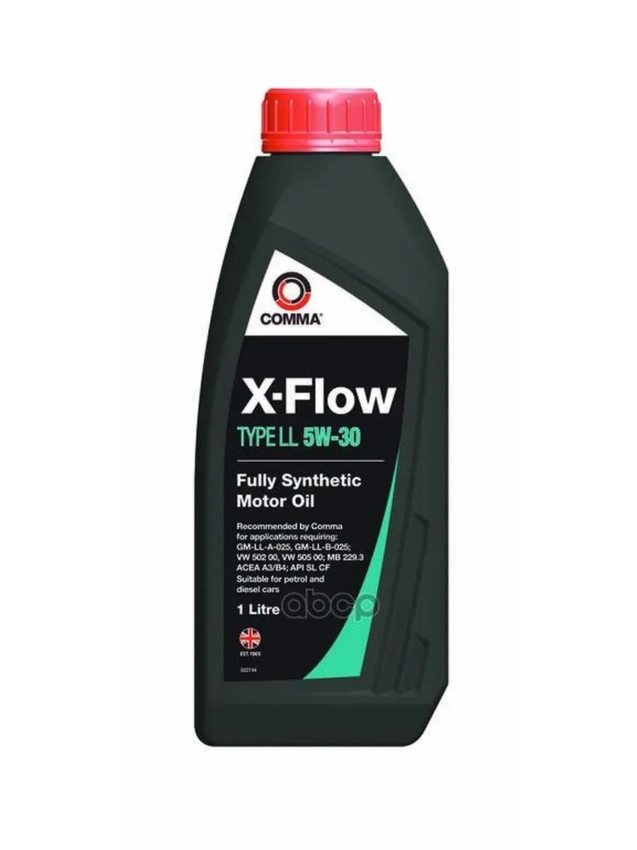 COMMA Comma 5W30 X-Flow Type Ll (1L)_ Мот! Синт A3/B4, Api S