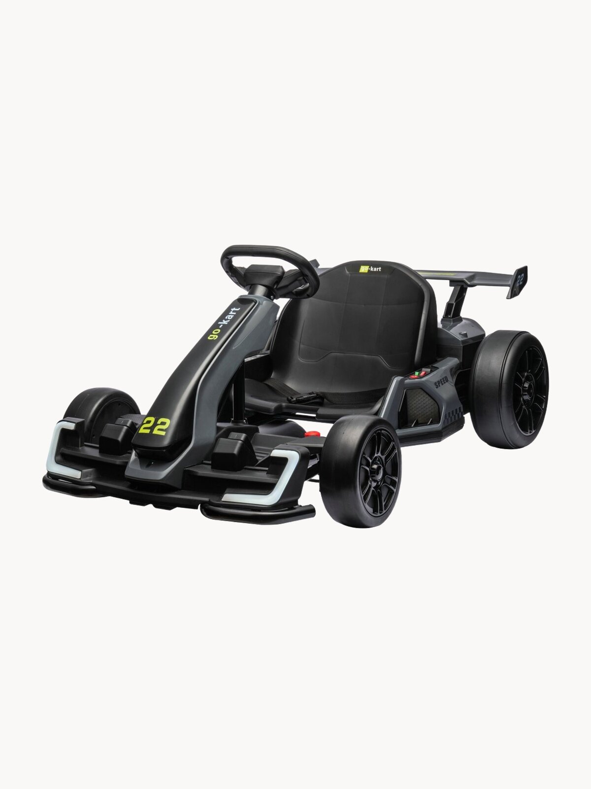 Детский электромобиль дрифт картинг (серый, 12 км/ч, 24V) - AHL007-GREY