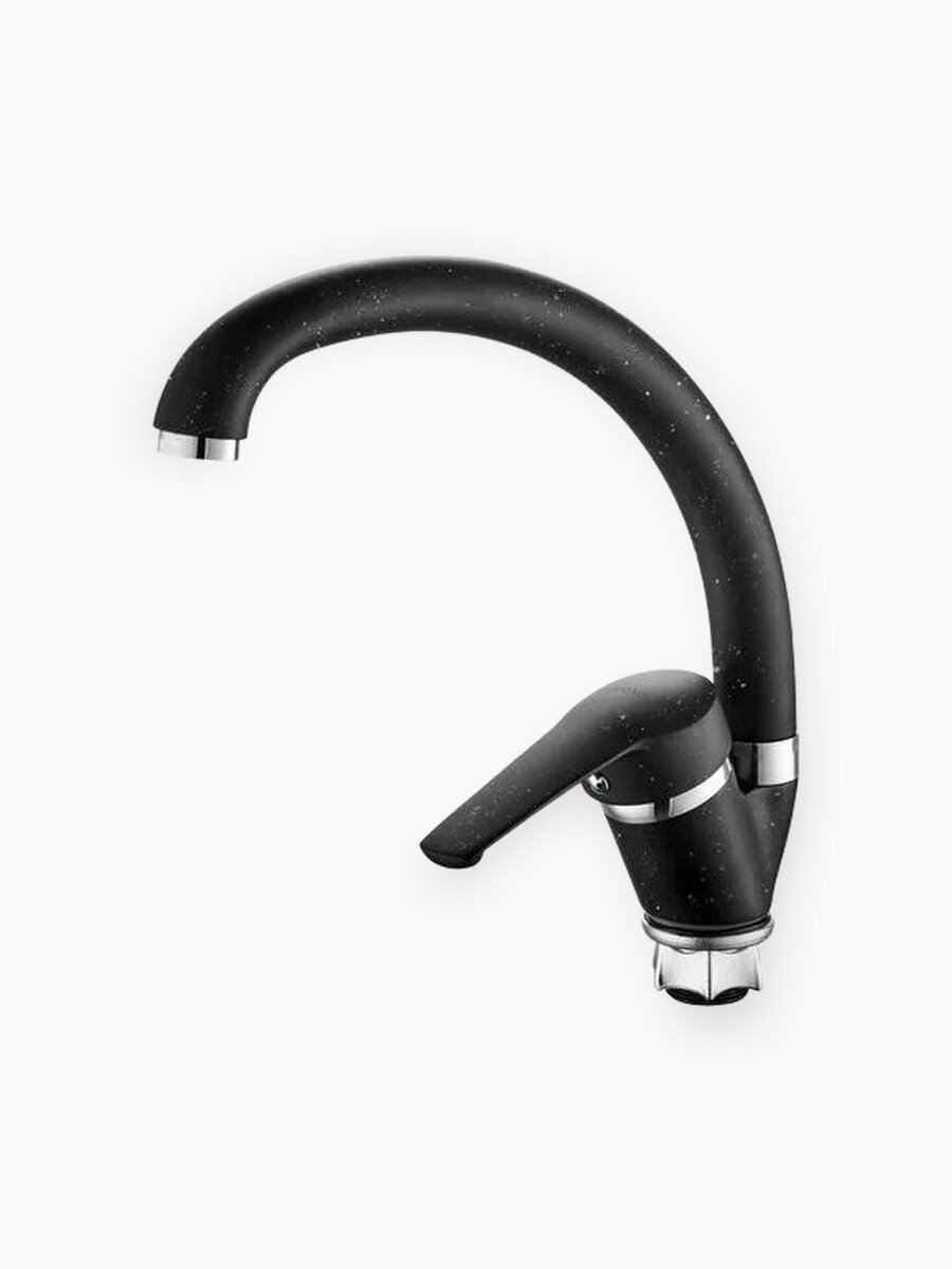 Смеситель для кухни DIONIS DNE8-MD-203, цвет: черный гранит. Без гибкой подводки.