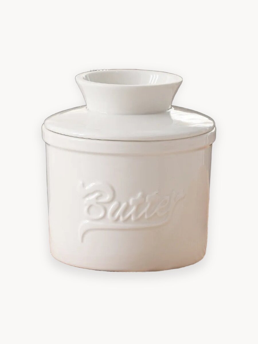 Масленка "Французская", керамика, с крышкой, для хранения сливочного масла