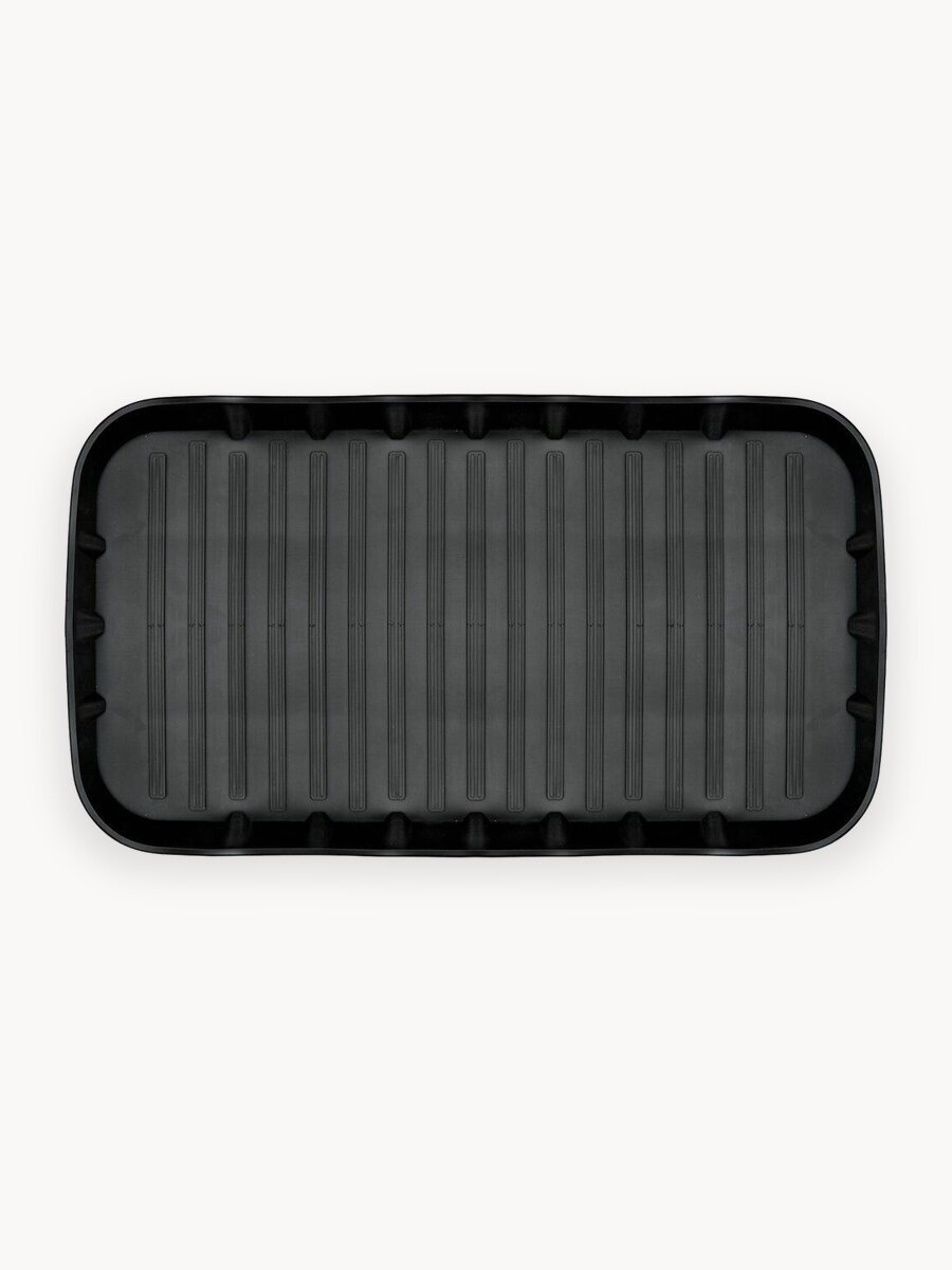 Поддон для обуви универсальный коврик придверный 70х37х2.5 см, полимерный материал