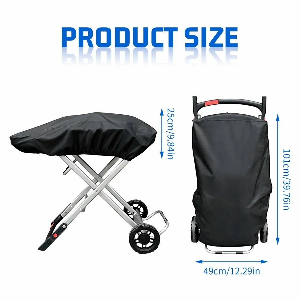 Наружная пылезащитная крышка газового гриля для барбекю из ткани Оксфорд, используемая для обеспечения водонепроницаемости и пылезащитности, 101 * 49 * 25 см