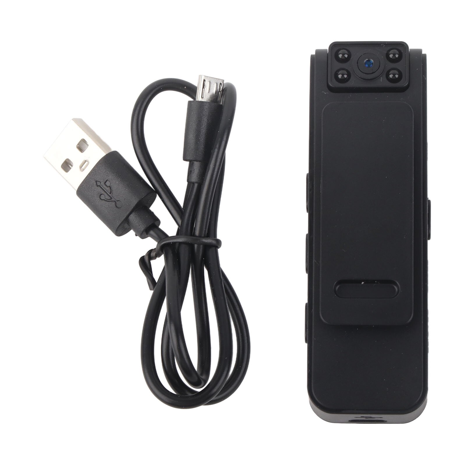 Мини -камера корпуса 1080p HD Носимый магнитный рекордер с объективом на 90 градусов для дома и офиса