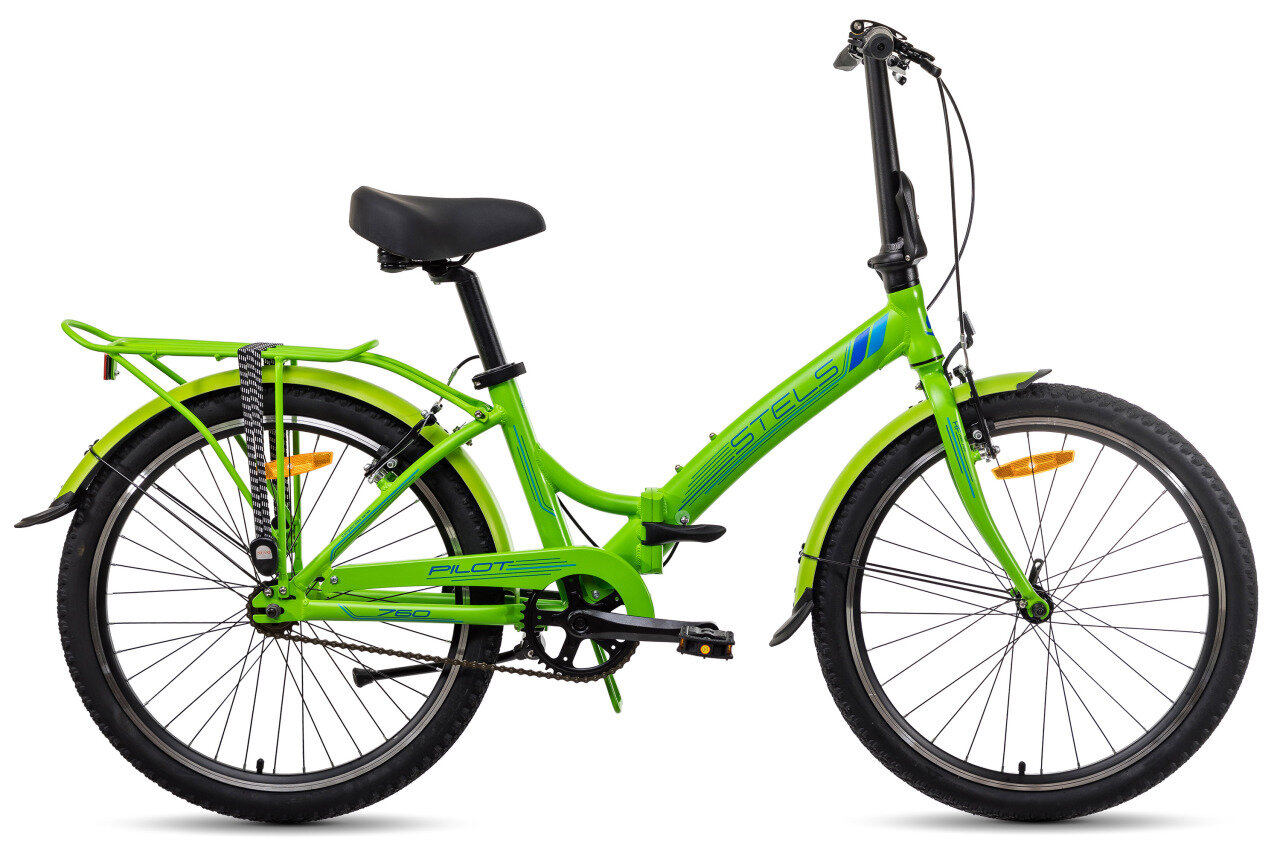 Складной велосипед Stels Pilot 760 V020 (2023) 24 Салатовый (135-155 см)