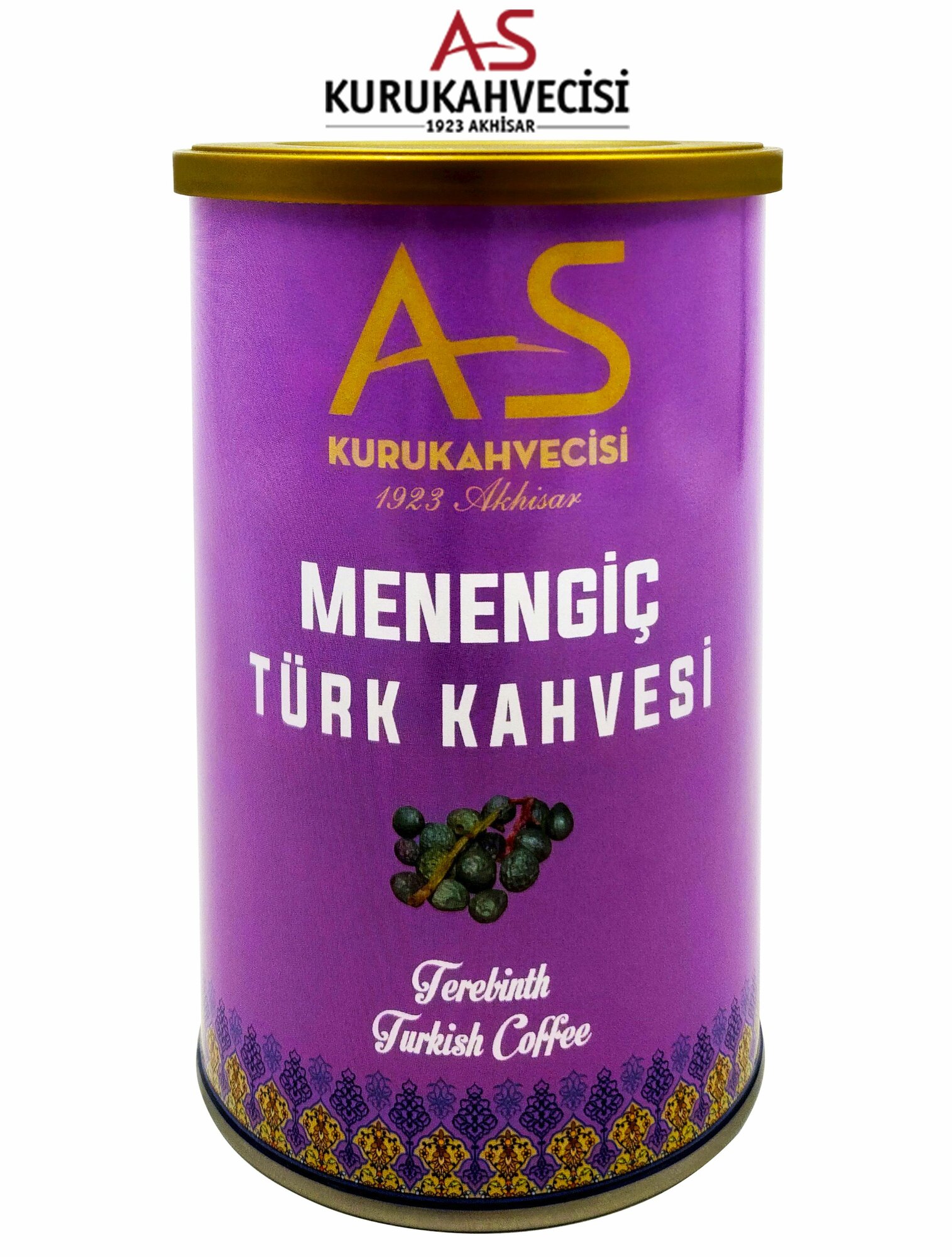 Кофе фисташковый "Мененгич" (смесь арабики и плодов терпентинного дерева мелкого помола), "AS Kurukahvecisi", Menengic Turk Kahvesi, 250гр. Турция