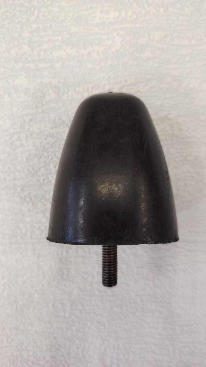 Отбойник подвески легковой прицепа, задний, с резьбой M8, черный