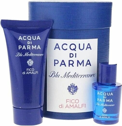 Acqua di parma blu mediterraneo fico di amalfi мини набор: 5ml туалетная вода + 20ml гель для душа