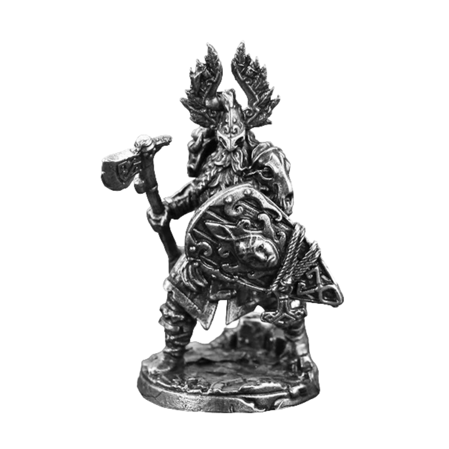 Статуэтка - Фигурка "Викинг Берсерк в Шлеме с Секирой Топором"