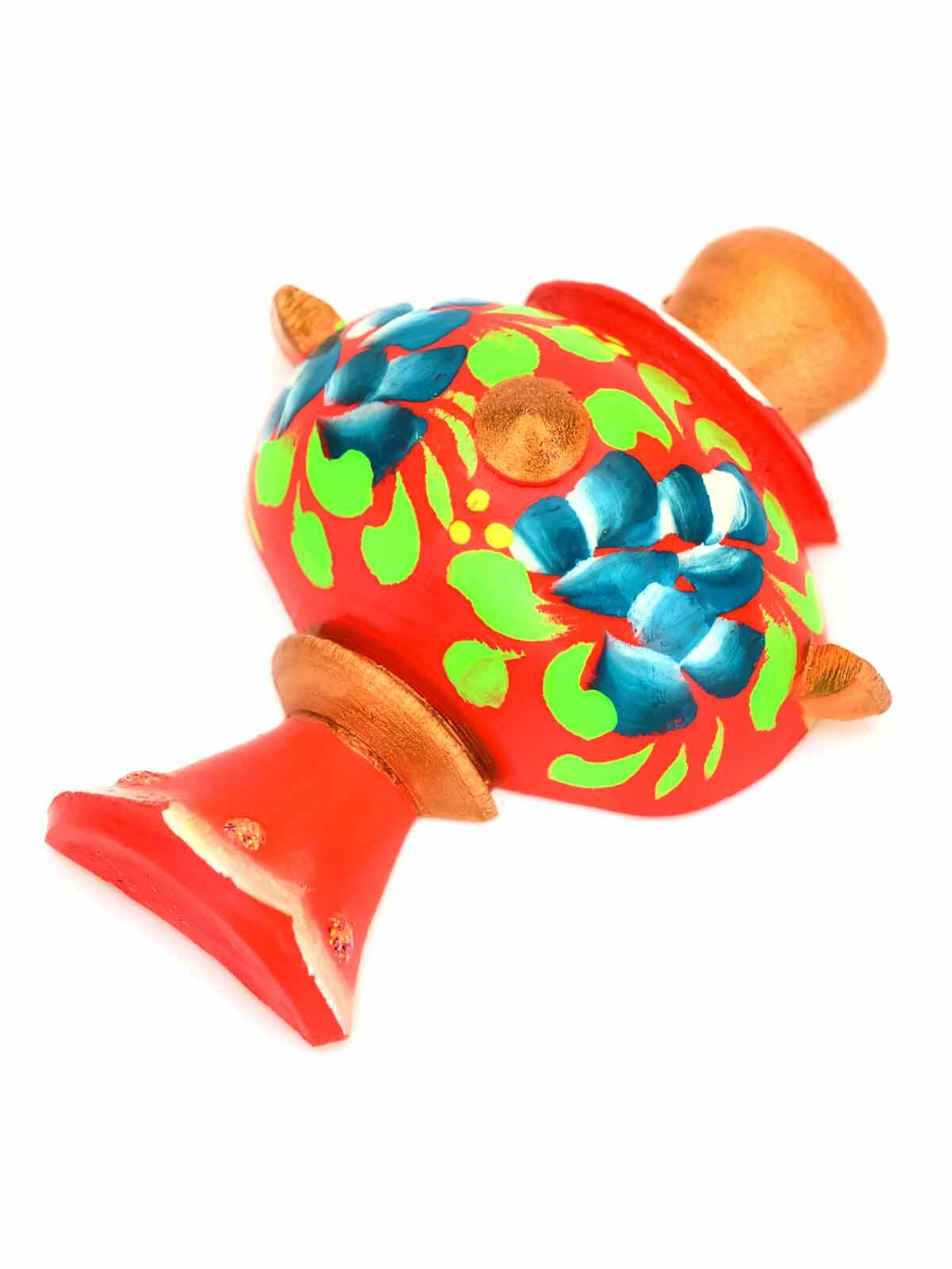 Магнит - Самовар, Роспись - Хохлома, 5,5х3х7 см