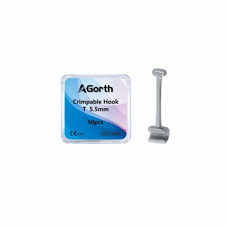 Ортодонтические крючки Agorth 50 шт. T type 5.5mm