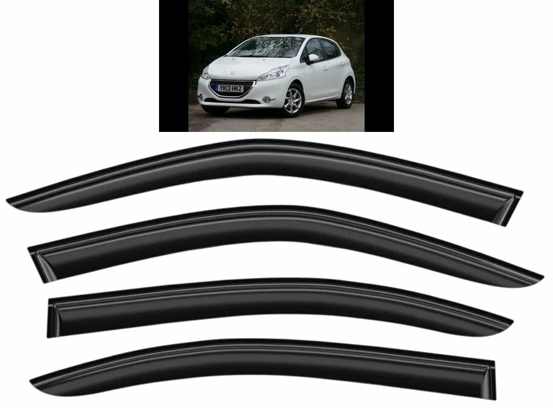 Дефлекторы боковых окон PEUGEOT Пежо 208 5дв. (2012-2015)