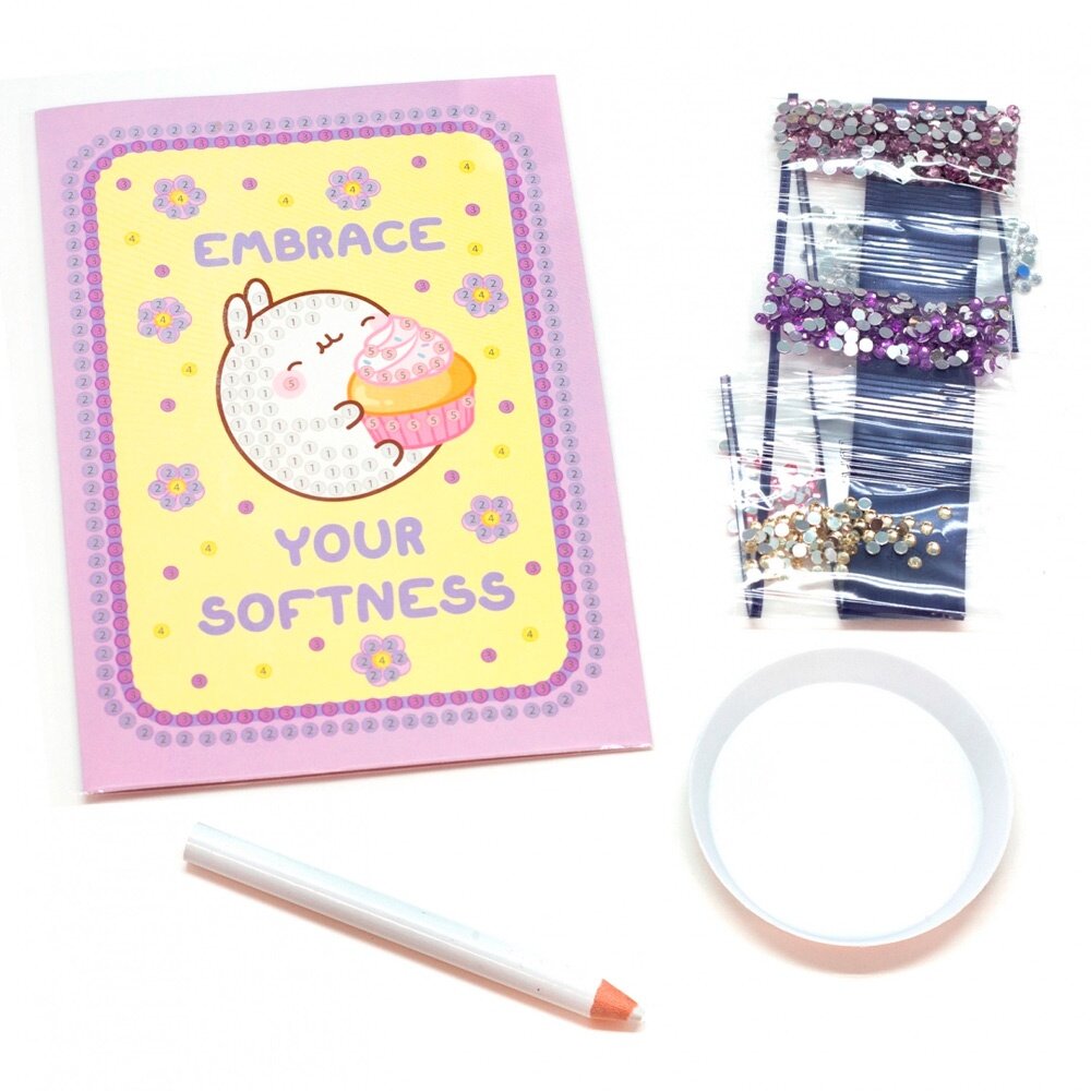 Алмазная мозаика Origami "Узоры", Molang, Клубничное настроение