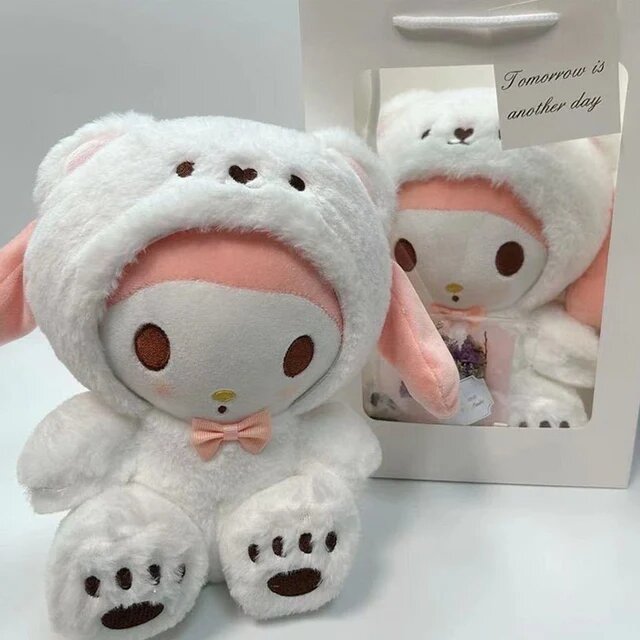 Милые плюшевые игрушки Sanrio, Hello Kitty, Cinnamonroll, Pochacco, Kuromi, плюшевая кукла, Cos Bear, милые игрушки, подарки на день рождения для детей, Height,25cm