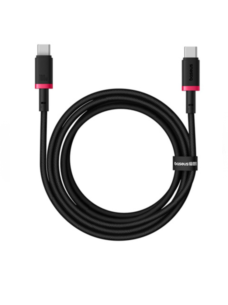 Baseus Кабель Baseus Dura Series Type-C - Type-C 100W 1м P10377803U01-01 черный/красный