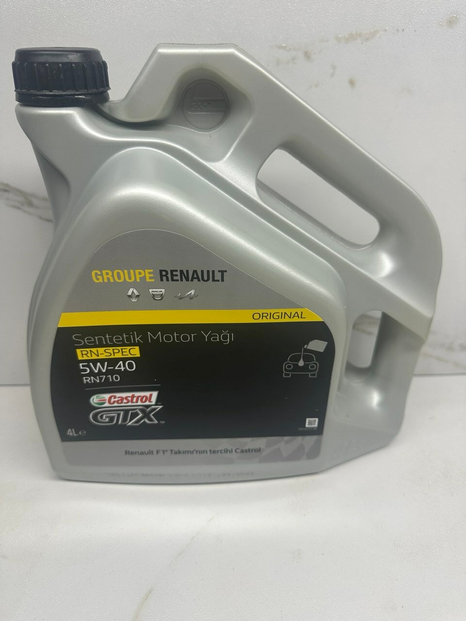 RENAULT 7711943764 5W40 4L CASTROL GTX RN-SPEC RN710 масло моторное турция