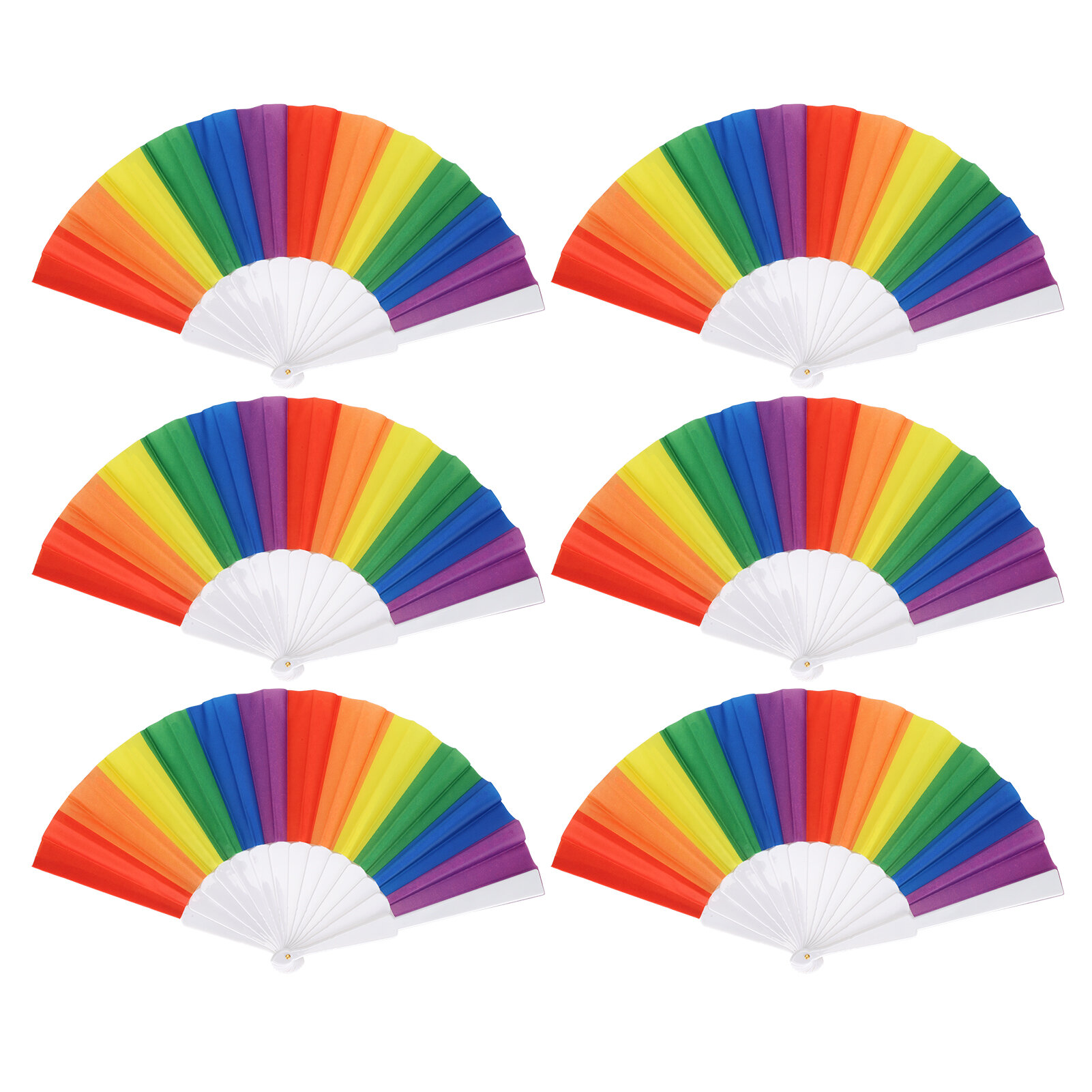 6 шт. складной ручной веер, декоративный веер для свадебного танца, реквизит в восточном стиле, легкий и портативный