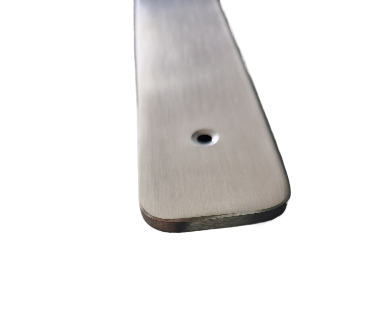 Торцевая планка для ширины 80 СМ для столешницы дсп левая нержавеющая сталь