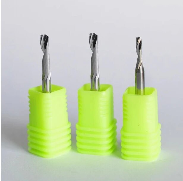 1 шт. 3,175/4/5/6/8 мм 5A качественные однофлейтовые фрезы для алюминия, инструменты с 4x12x45mm