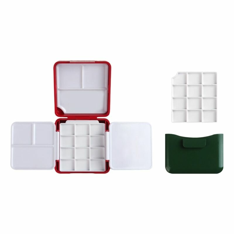 Акварельная палитра с поддоном для кистей