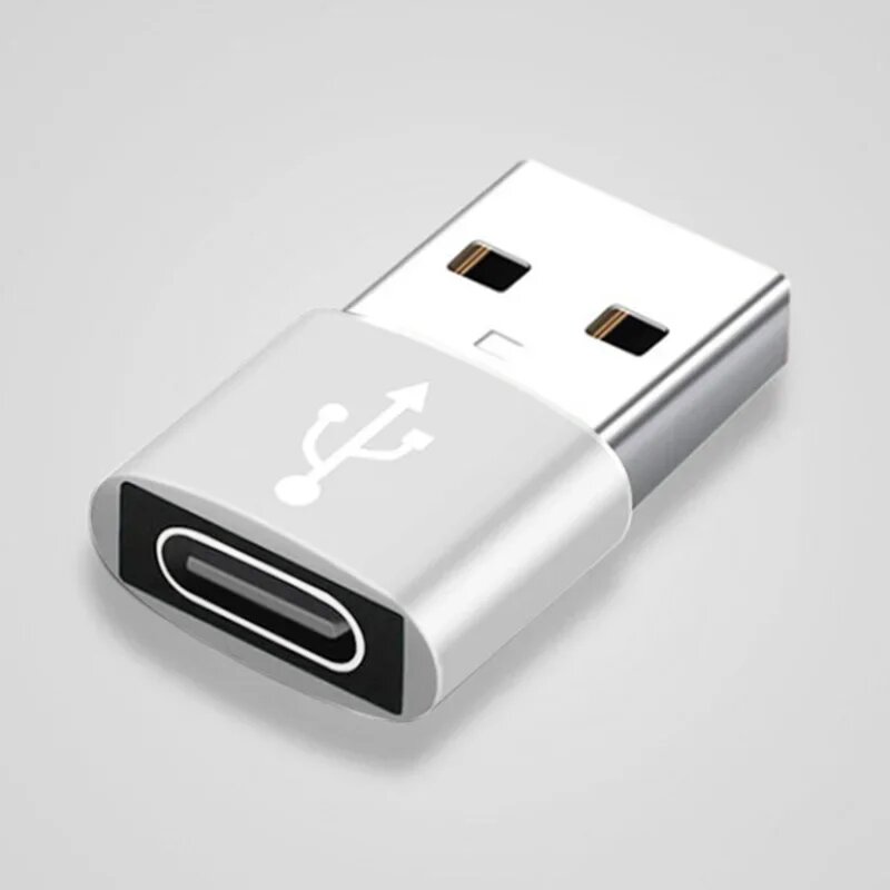 USB-адаптер OTG для телефона типа C Конвертер USB-C «папа-мама» Type-c для Macbook Samsung Huawei Xiaomi iPhone USBC Разъем Silver