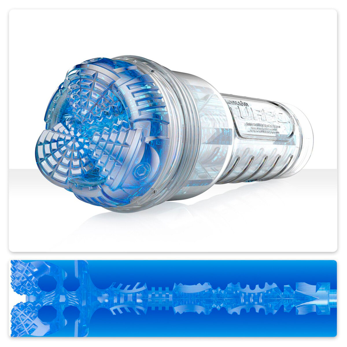 Мастурбатор Fleshlight Turbo Core, голубой лед