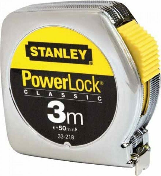 1-33-218 Рулетка POWERLOCK с металлическим корпусом 3м Stanley