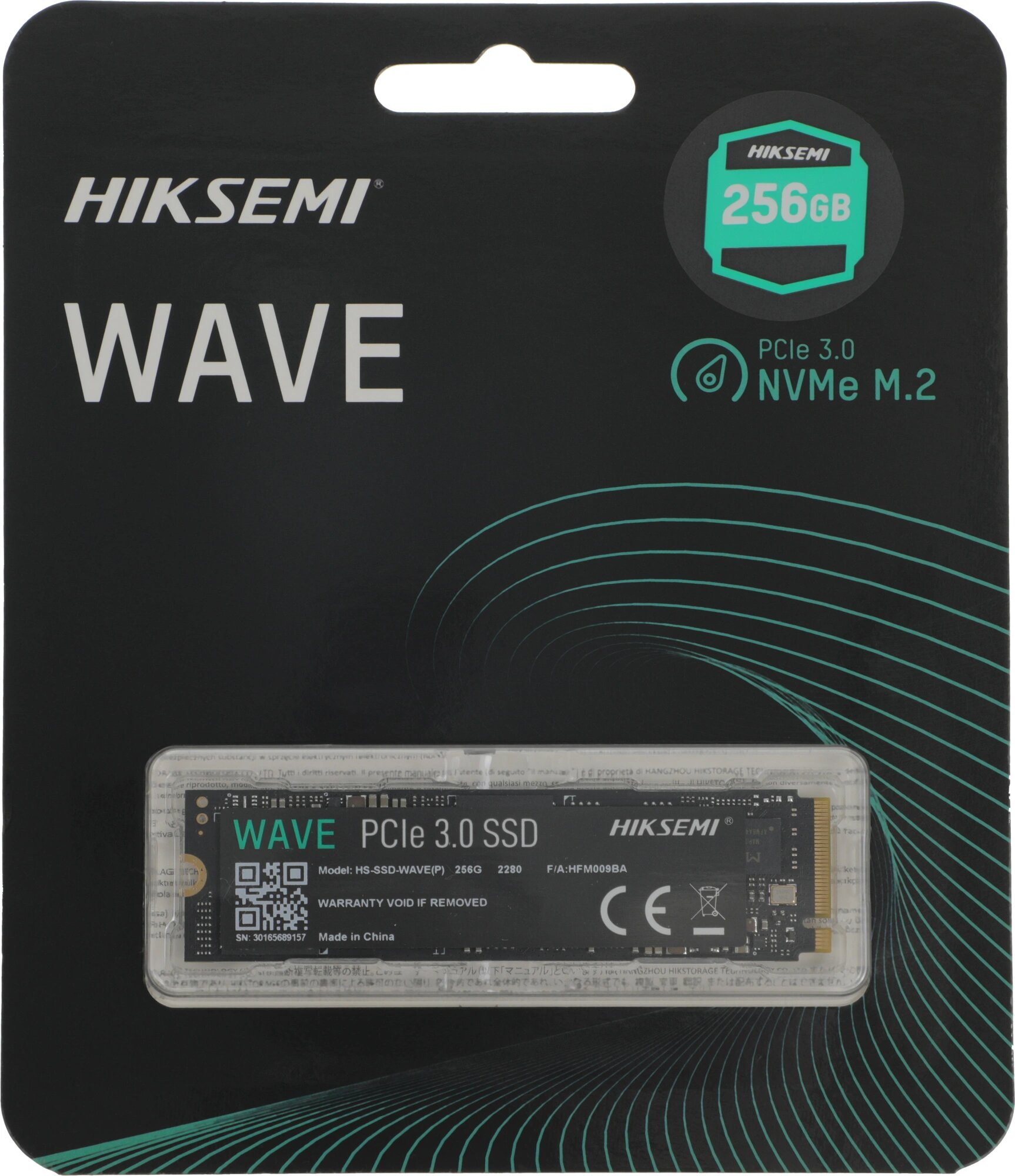 HS-SSD-WAVE(P) 256G / SSD накопитель Hikvision HS-SSD-WAVE(P) 256G 256ГБ, M.2 2280, PCIe 3.0 x4, NV