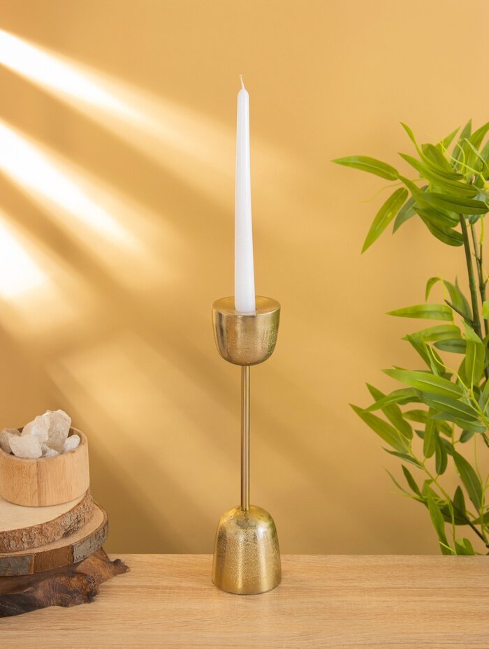 Подсвечник «Факел», 31 см, алюминий, золото