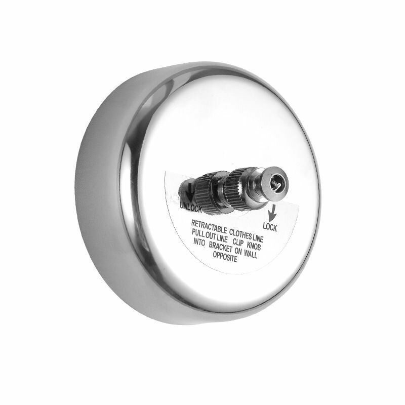 Бельевая веревка вытяжная с фиксатором, сушилка для одежды настенная, нейлоновая нить 2.8 метра