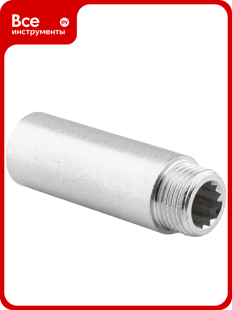 Удлинитель никелированный PROFACTOR в/н 1/2" - 60 мм PF TF 100.60, латунный