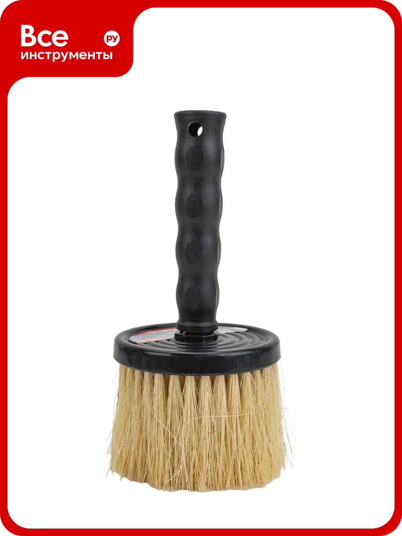 Макловица Зубр "ЭКСПЕРТ" Битумная, спец щетина из натур растительного волокна, круглая, пластмассовый корпус, d=110мм 01858-11