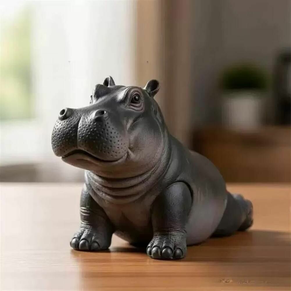 Статуэтка йоги Бегемот, настольный декор для дома и офиса