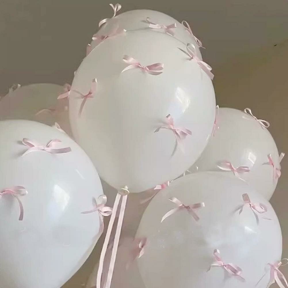 Шары воздушные набор для праздника 5 штук 12-дюймовых воздушных шаров + 30 бантов