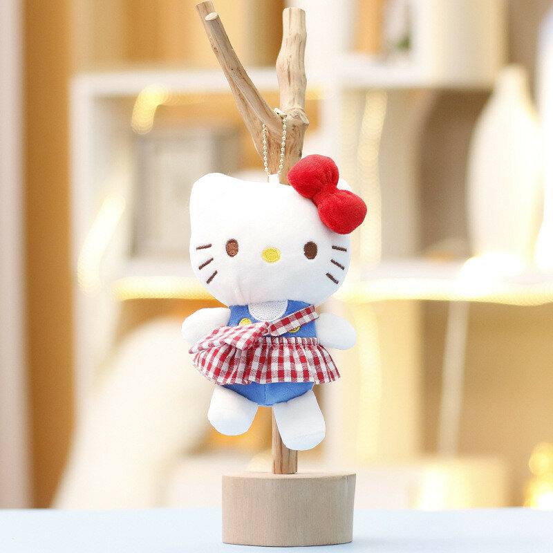 Bow plush toy with soft short pile for kids and collectors