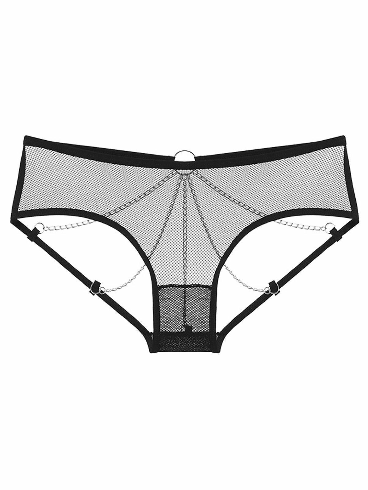 Сексуальные стринги с цепочкой, Черный