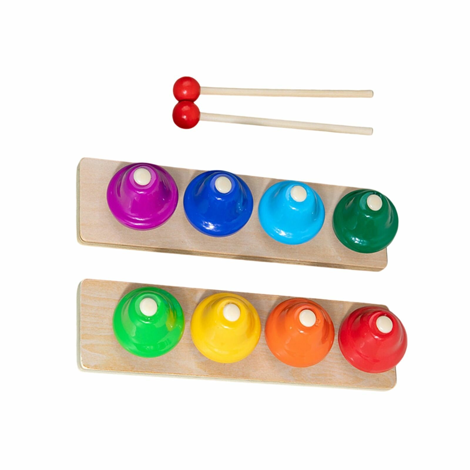 8 Нотных Колокольчиков Цветные Настольные Колокольчики для Музыкального Обучения