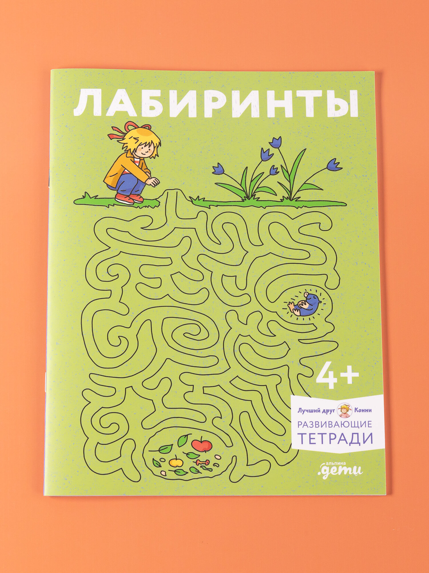 Развивающая тетрадь "Лабиринты: Развиваем мелкую моторику и готовим руку к письму вместе с Конни!"
