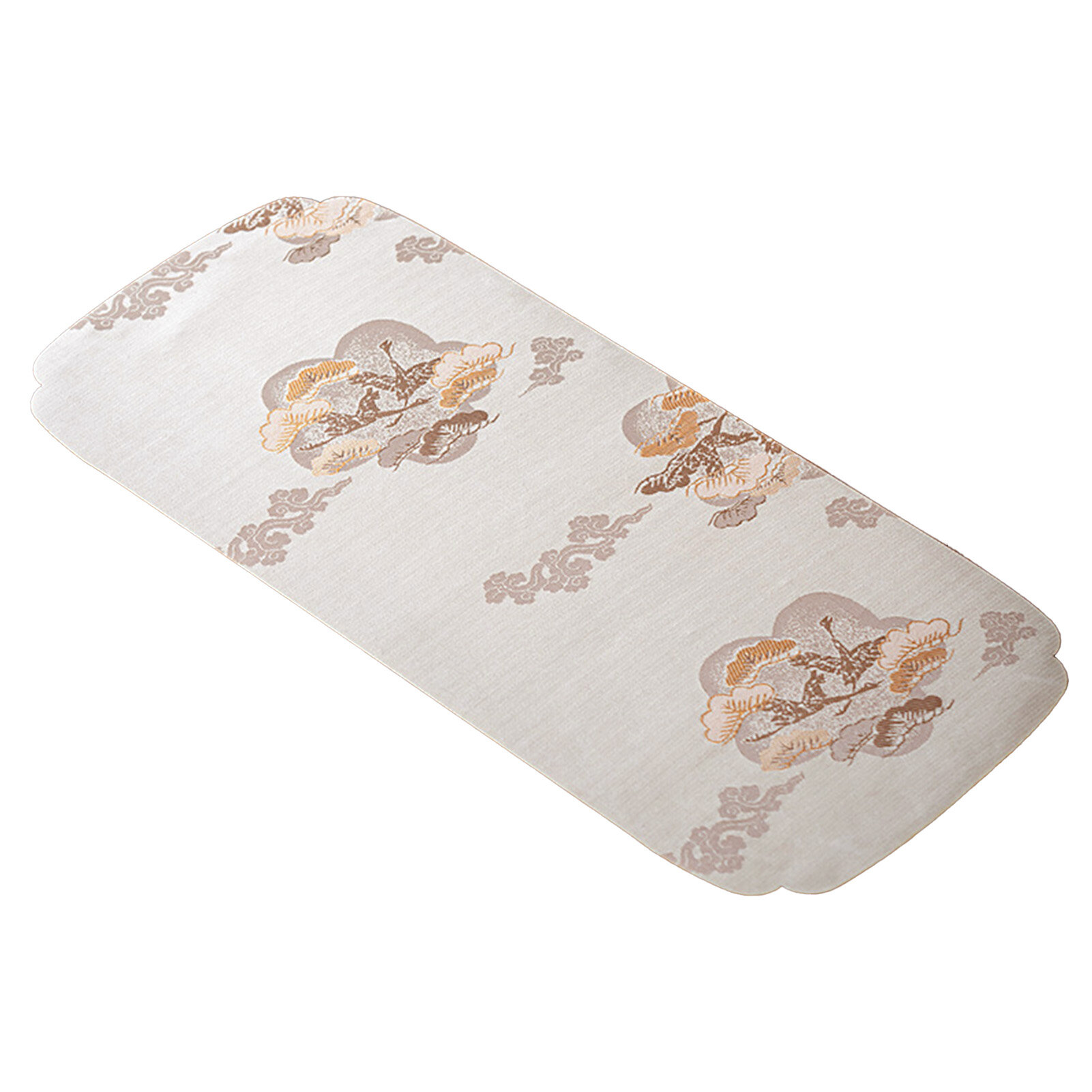 Декоративная моющаяся салфетка для чайного сервиза с изысканной вышивкой, абрикосового цвета, для чайной церемонии.