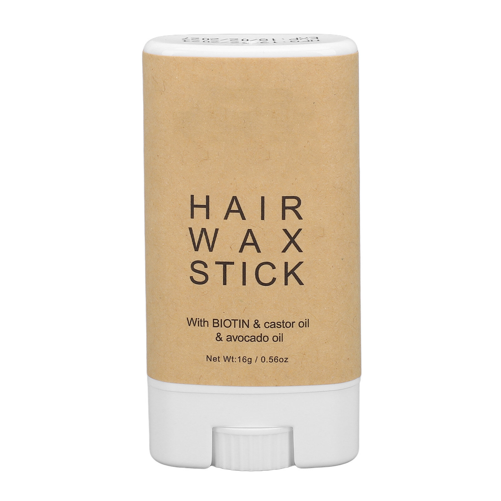 Восковой карандаш для волос, разглаживающий пушистость, предотвращает статическое электричество, питательный, сильная фиксация, для укладки волос всех типов, 0,6 унции