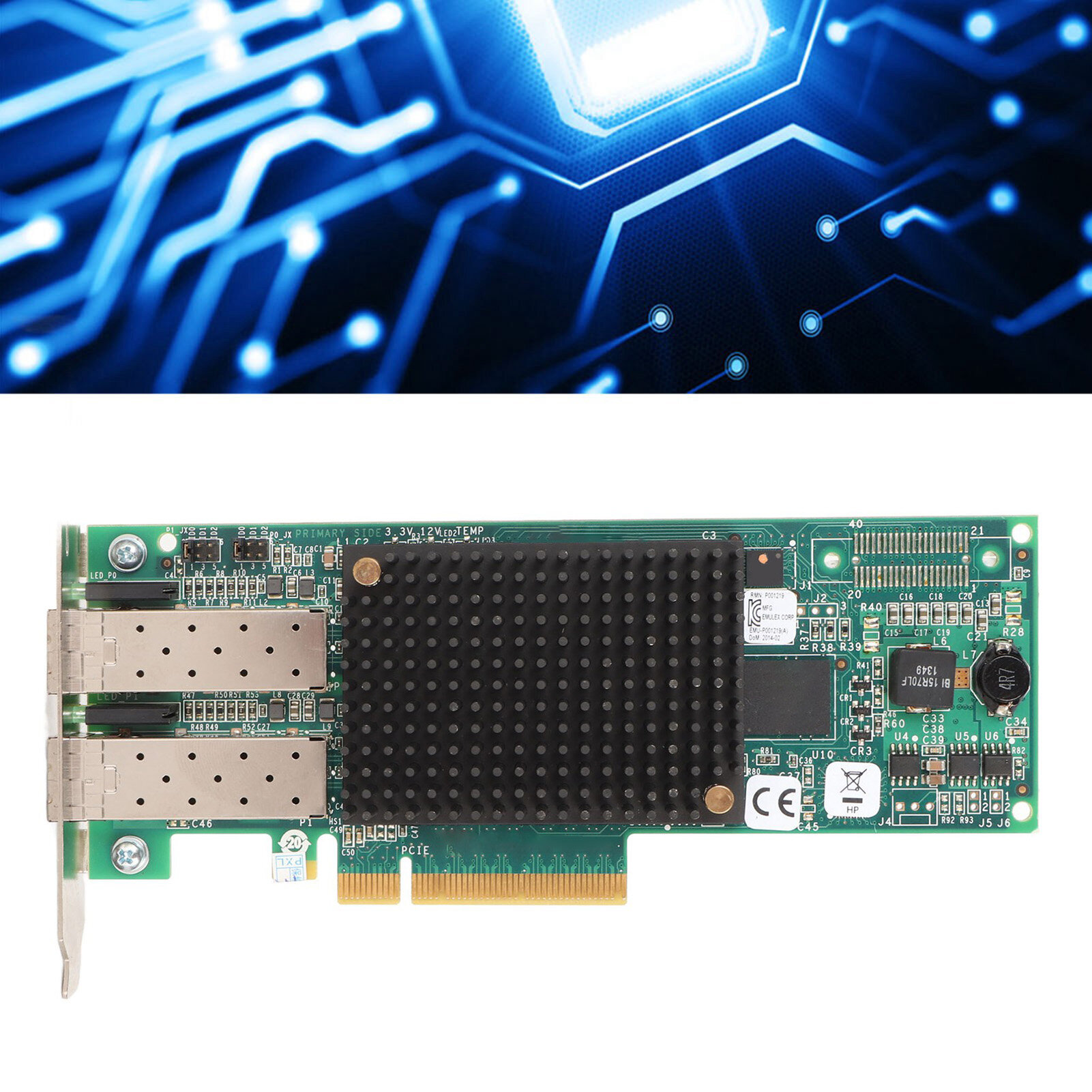 AJ763 63003 8Gb SFP PCIE HBA Card Port Bi Directional Fiber Adapter Card for Data Transmission